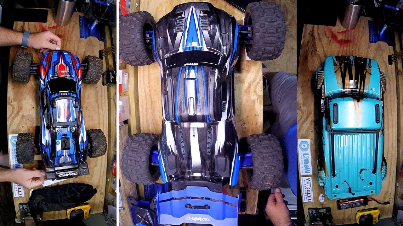Traxxas Sledge, Rustler 4x4 VXL and The Arma Infraction Mega Getting Some Upgrades - YouTube