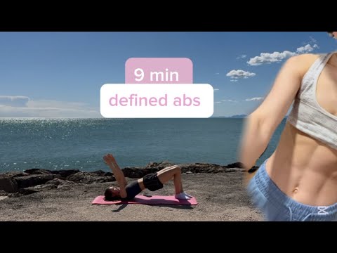 9 min abs workout 🧘🏼‍♀️ strong core = good posture, good stamina