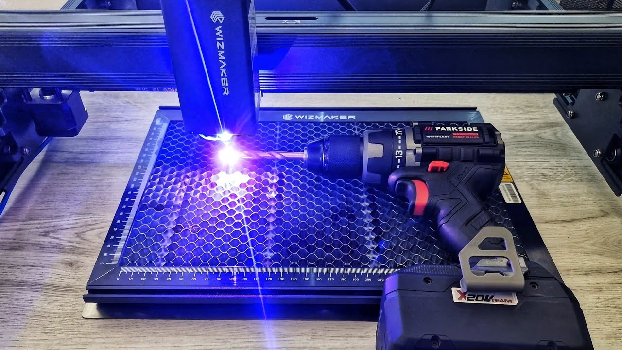 WIZMAKER L1 36W Powerful Engraving Laser Review - YouTube