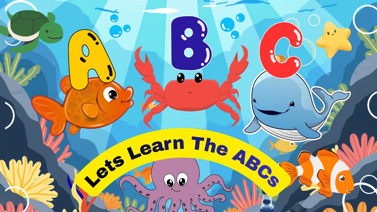 Learn ABCs with Colorful Fish! 🐟 A to Z Underwater Alphabet - YouTube
