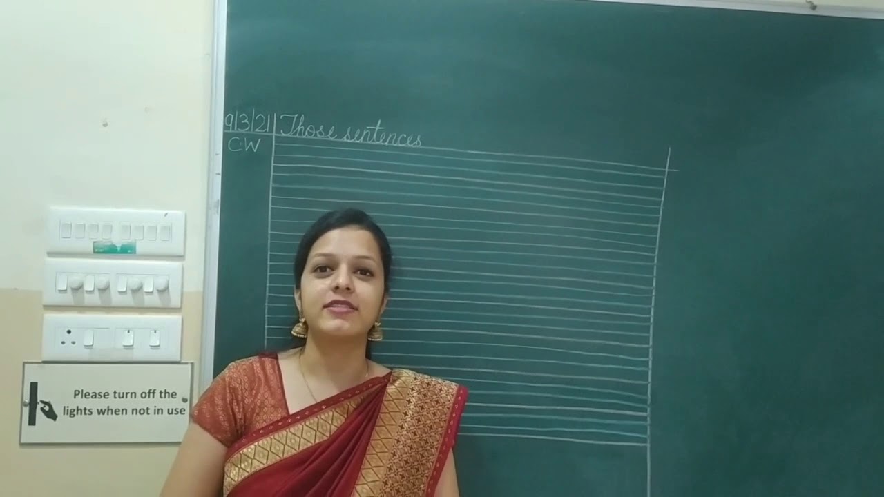 English writing- Revision of those sentences for UKG students #Pratibha ...