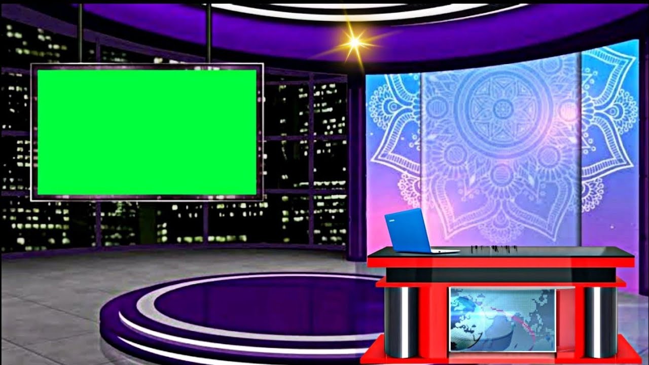 News Studio Green Screen Background|Green Screen Studio| #Greenscreen # ...