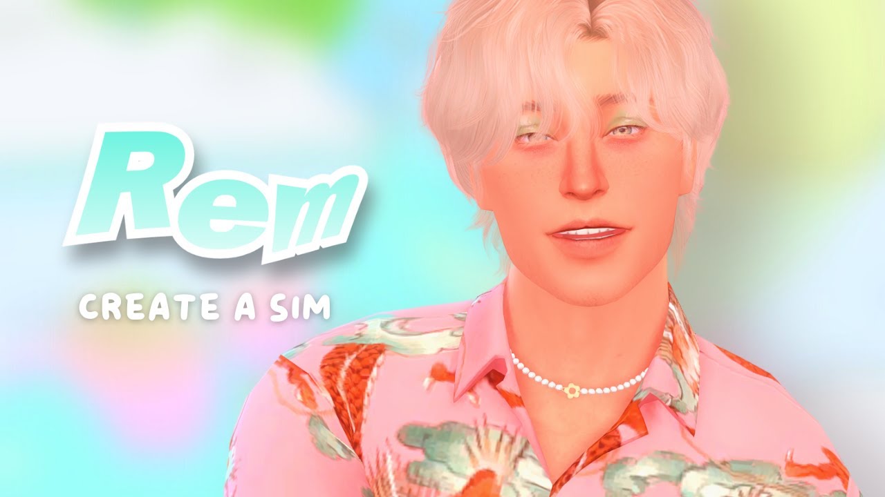Rem CAS with CC LINKS⭐ | Sims 4 Create A Sim - YouTube