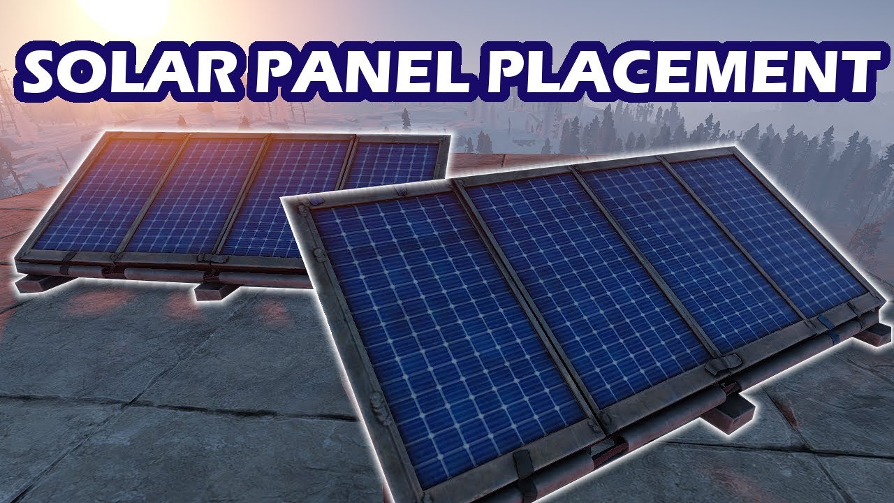 Large Solar Panels Used Correctly | RUST | Placement Guide - YouTube