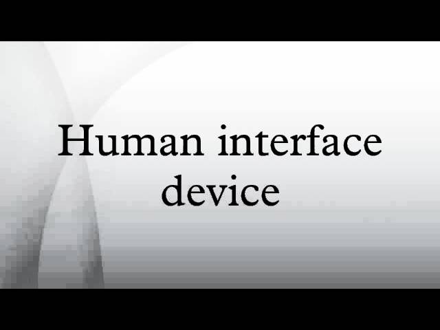 What Is A Human Interface Device Youtube I2C HID Not Working Touch