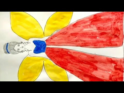 How to draw pari drawing !! drawing tutorial for beginners step by step ...