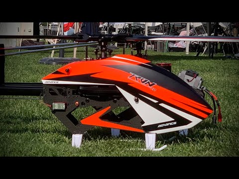Flying the Tron Helicopters Tron 7.0 Advance / Azure 700 blades - YouTube