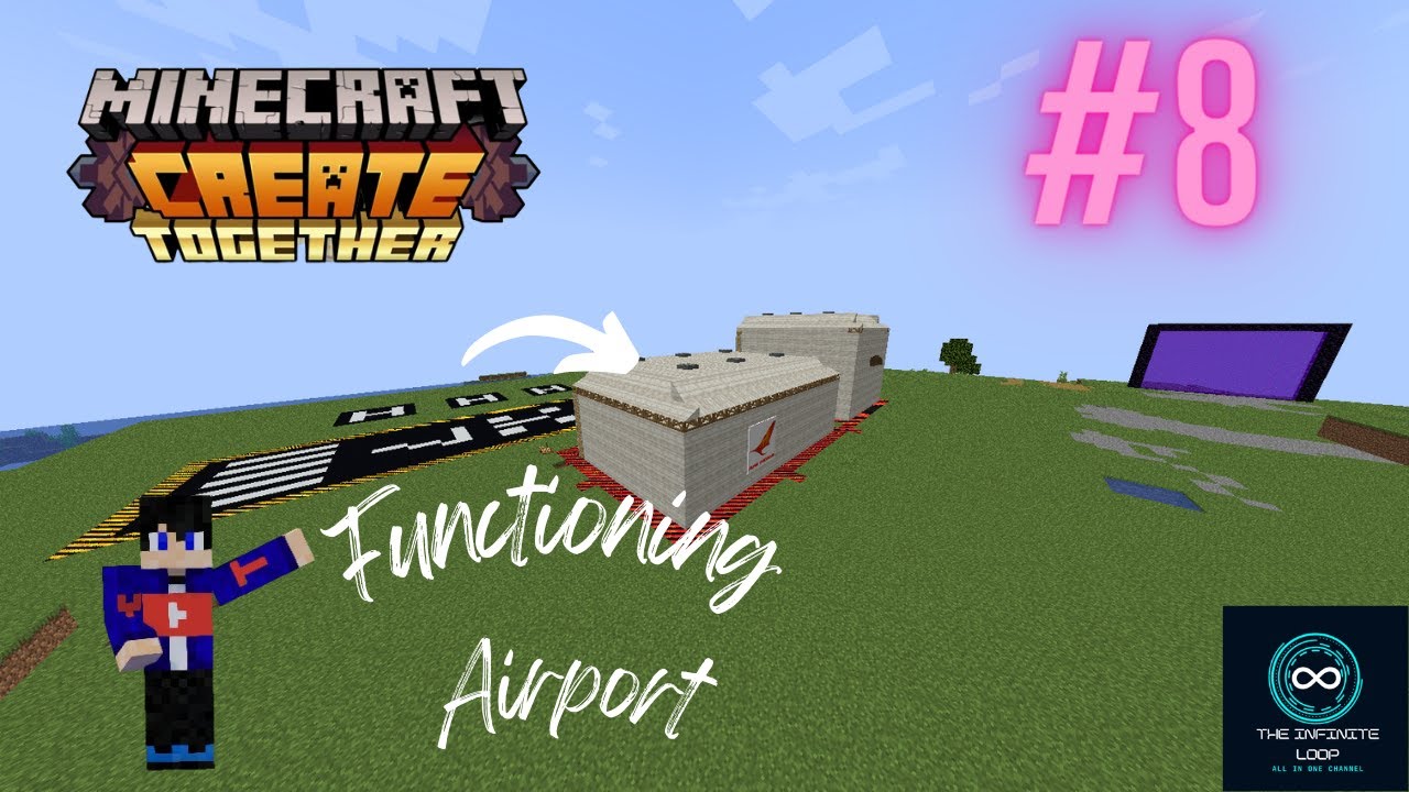 I Build A Fully Functional Airport In Minecraft Create Mod | The ...