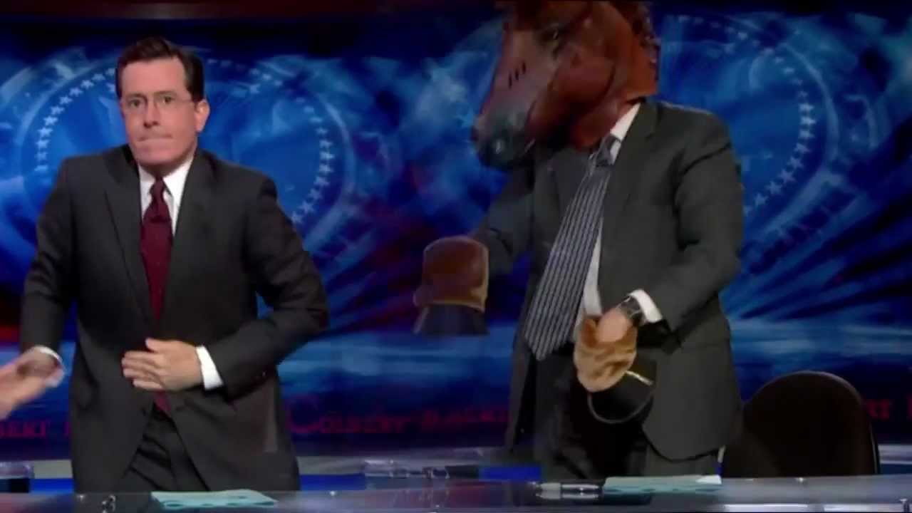 Stephen Colbert's horse dance - YouTube