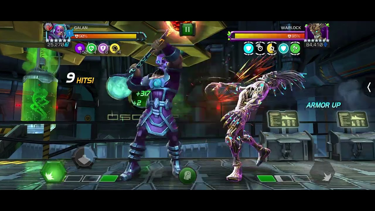 mcoc galan 8.2 rank 5 sig 200 damage - YouTube
