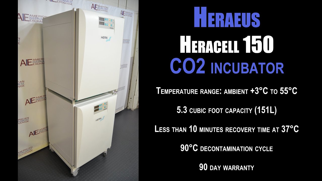 Heraeus Hera Cell 150 incubator (3180L INC) - YouTube