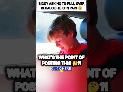 The WAY Biggy Norris was asking to pull over because he is in pain?!😳🥺 #shorts #trending #funny #fyp