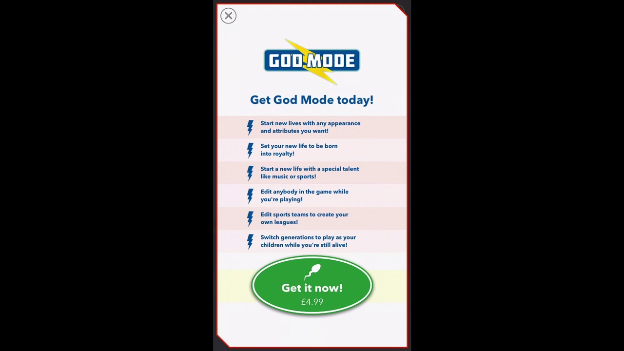I BOUGHT THE GOD MODE ON BITLIFE ! - YouTube