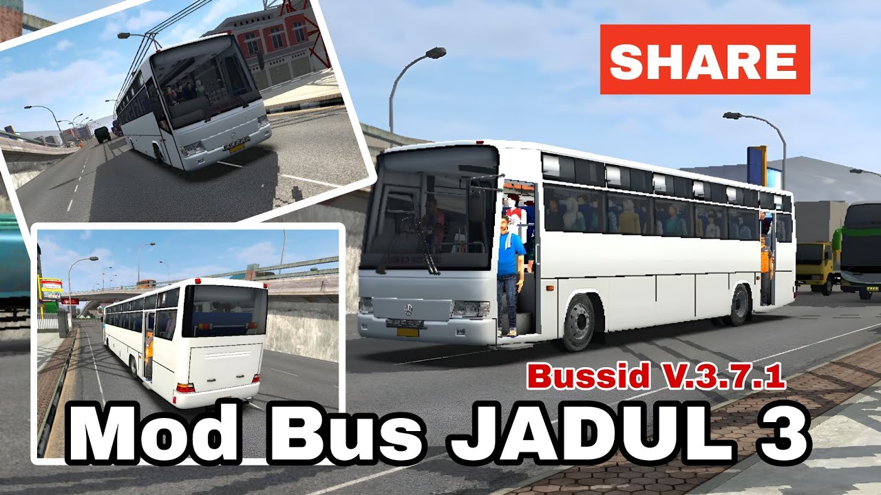 SHARE MOD BUS JADUL VERSI KE 3 ADA 4 VARIAN KAMERA SOPIR || BUSSID V.3. ...