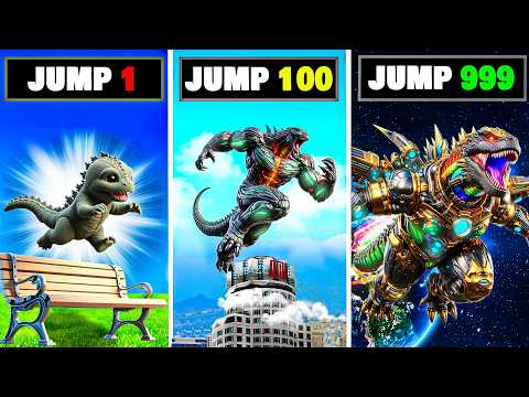 GODZILLA Upgrades with Every Jump in GTA 5