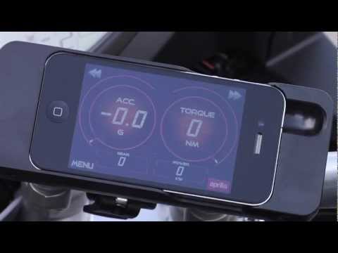 Aprilia Caponord 1200 iPhone app demonstration