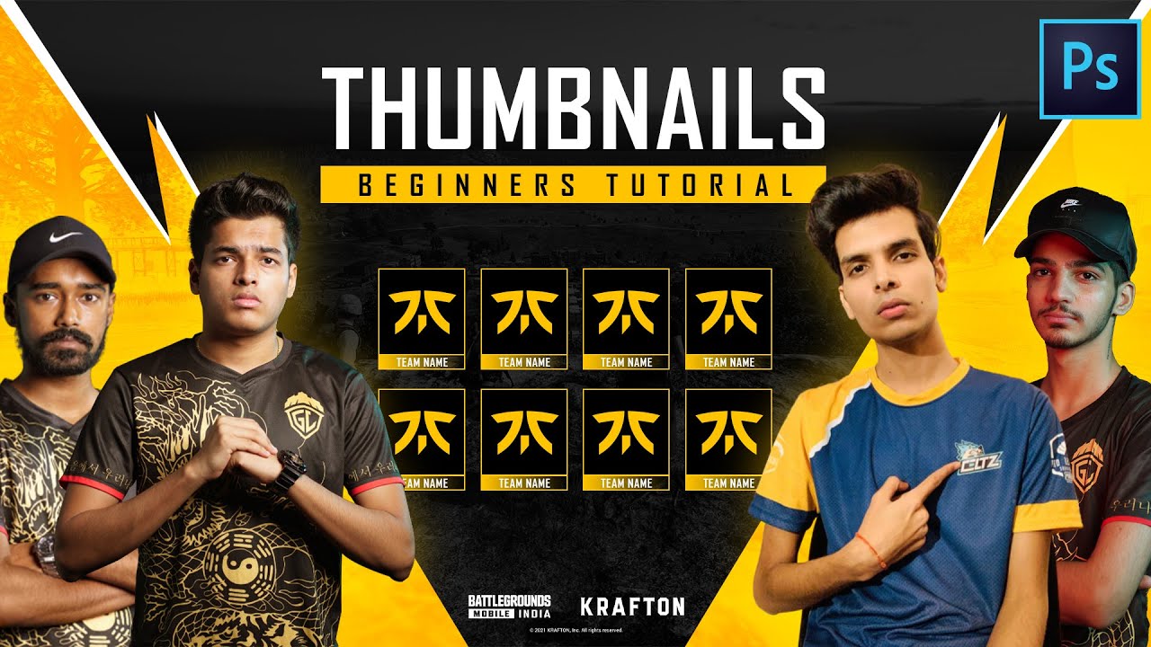 Tournament GFX Pack - Part 10 - Thumbnails | Beginners Tutorial | Adobe ...