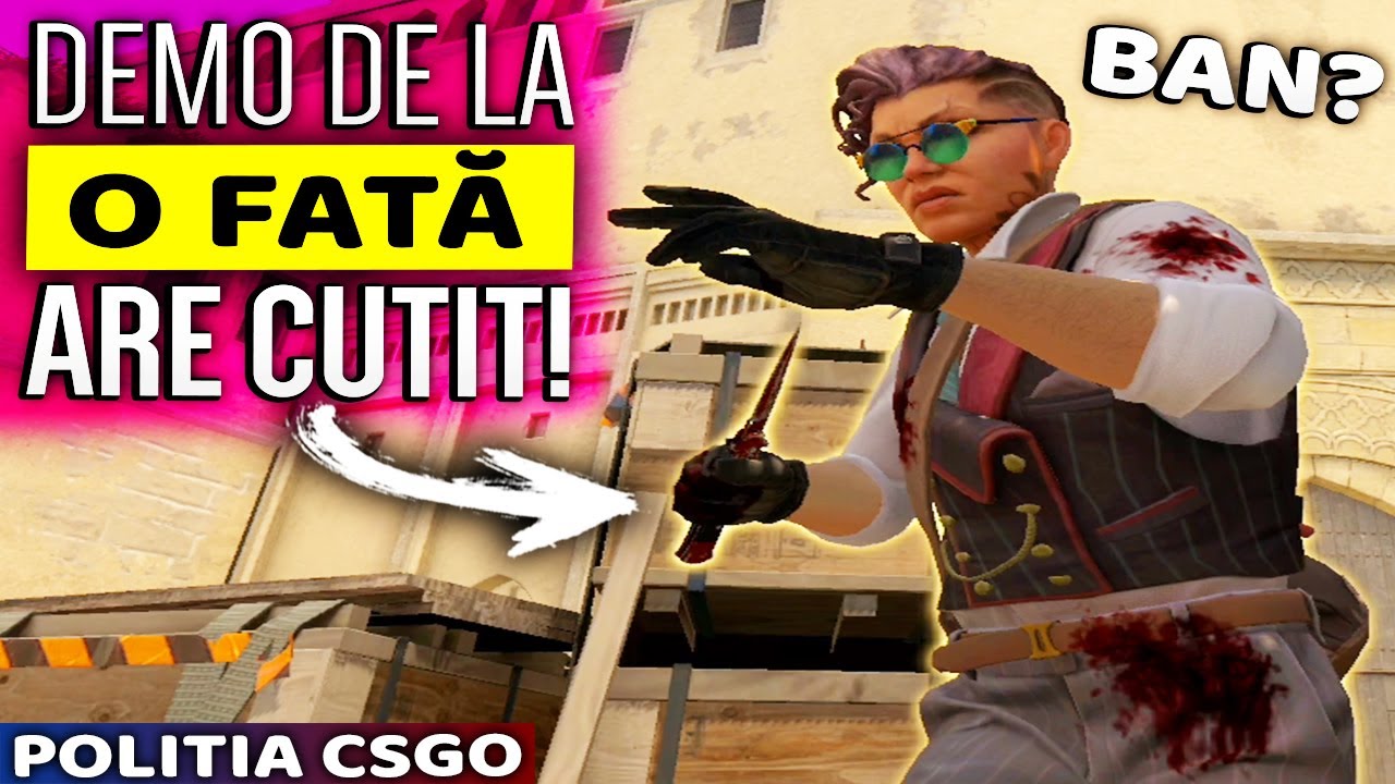 SUSPECT CU CUȚIT 🔪 DEMO TRIMIS DE O FATĂ 🚔👮 Poliția CS:GO - YouTube