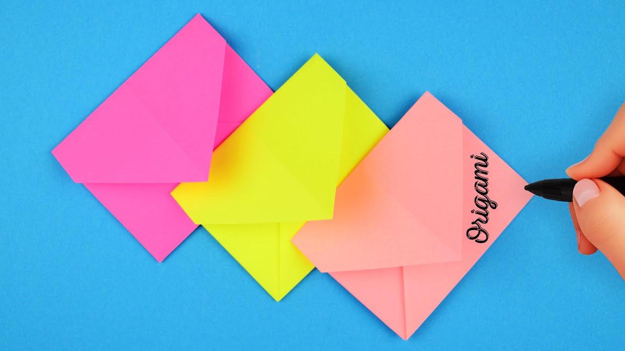 How to make envelope origami | Paper envelope without glue | Paper ...