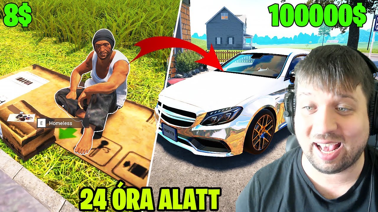 24 Óra alatt hajléktalanból gazdag lettem - Car For Sale Simulator 2023 ...