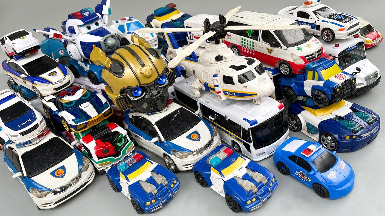MOST EPIC Transformers Robot Tobot Ever: BUMBLEBEE Smash, Police Car ...