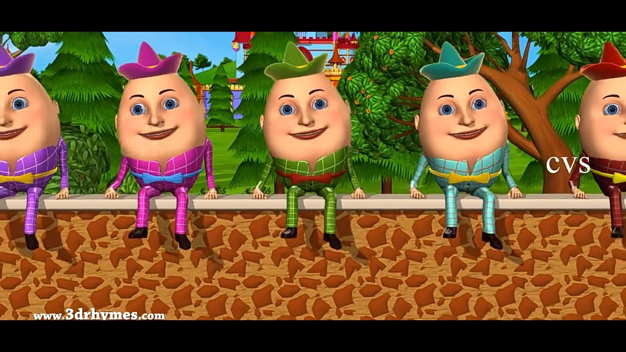 humpty dumpty song | @cvs 3D rhymes & kids songs - YouTube