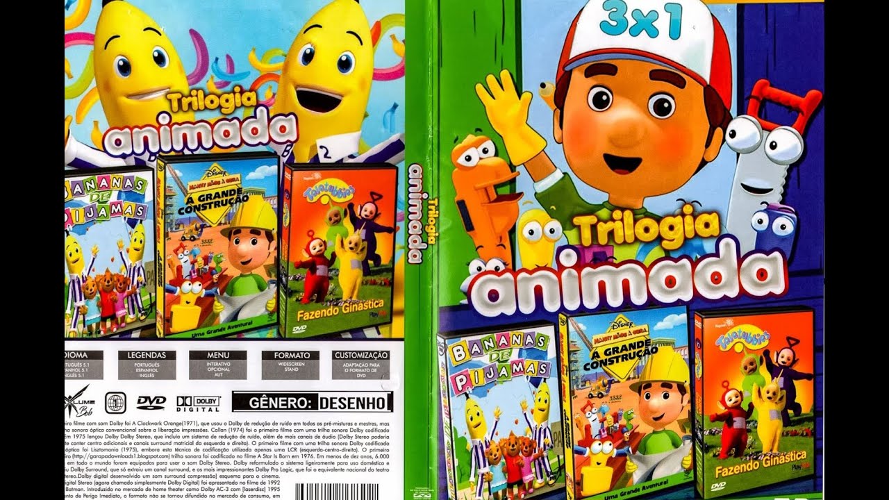 🍌MENU-DVD Trilogia Animada 3 em 1 #menudvd6em1 #menudvd5em1 - YouTube