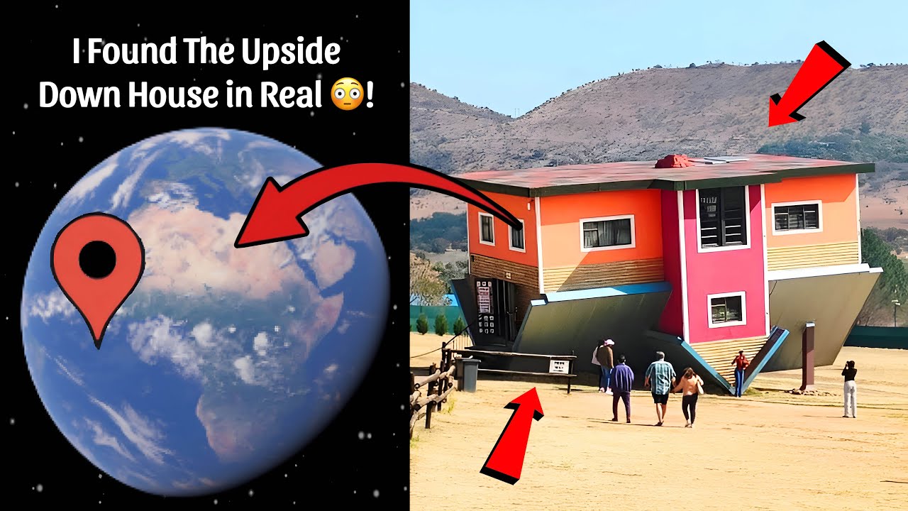 🏠I Found The Upside Down House in Real On Google Earth and Google Maps ...