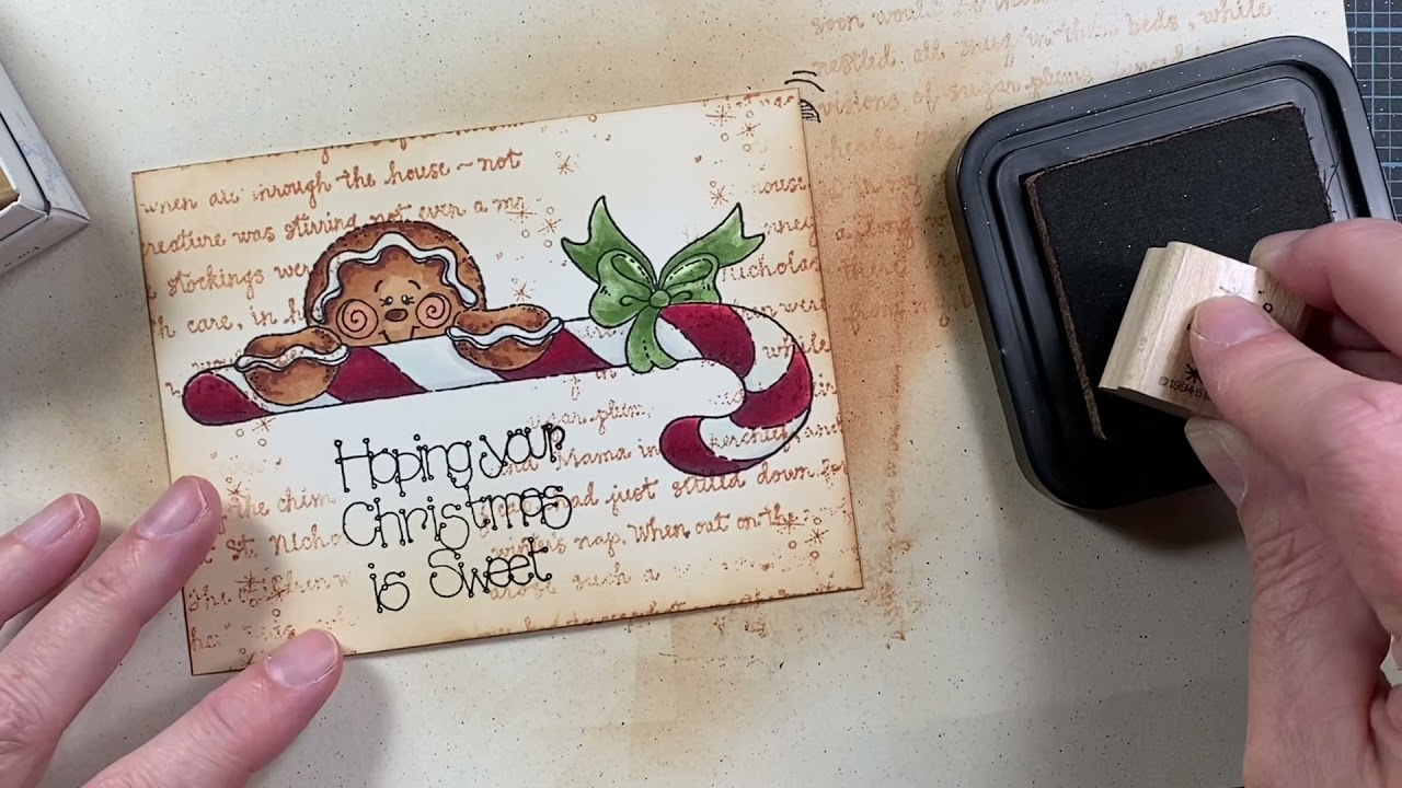 Peeking Gingerbread | Process Video | High Hopes Rubber Stamps - YouTube