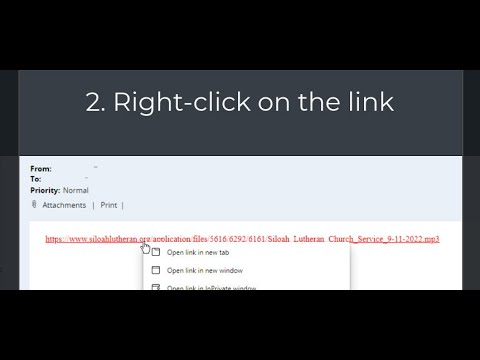 How to Share a Link from an Email - YouTube