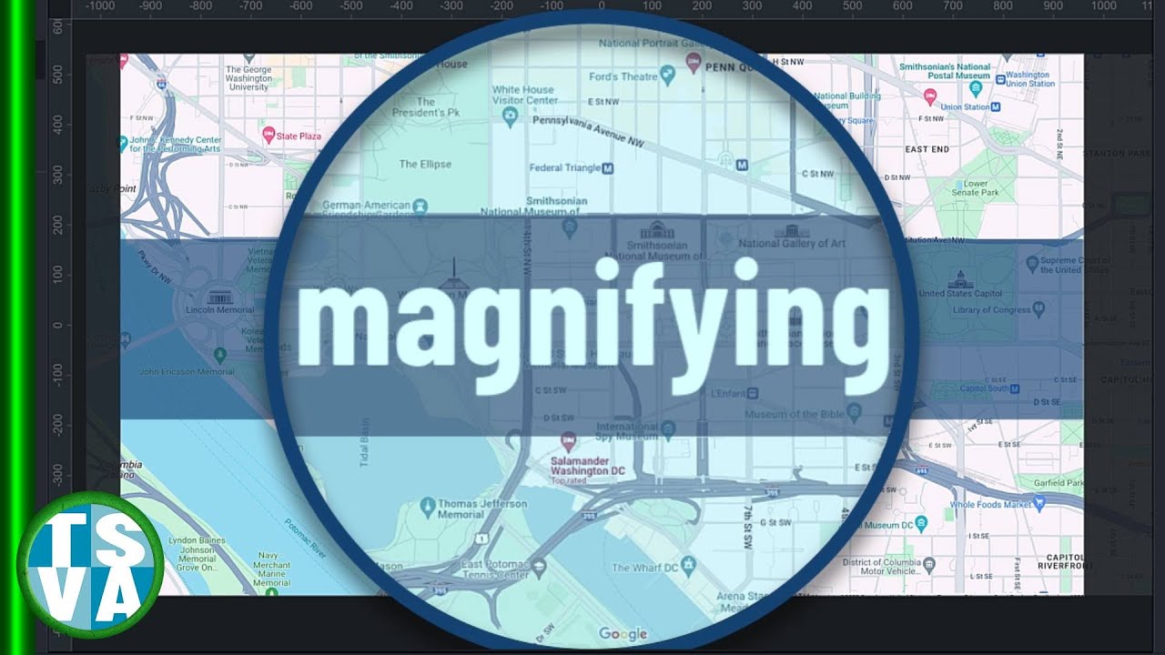 Animated Magnifying Glass Tutorial / Camtasia (Google Map Demonstration ...