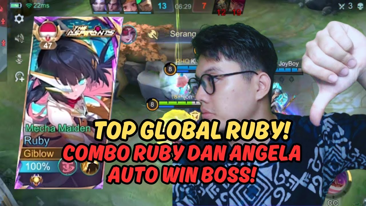 COMBO TOP GLOBAL RUBY DAN ANGELA JADI BARBAR! - Mobile Legends - YouTube