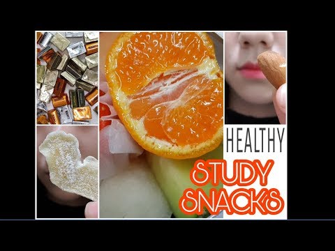 HEALTHY STUDY SNACKS! snacks to eat when studying for exams - YouTube