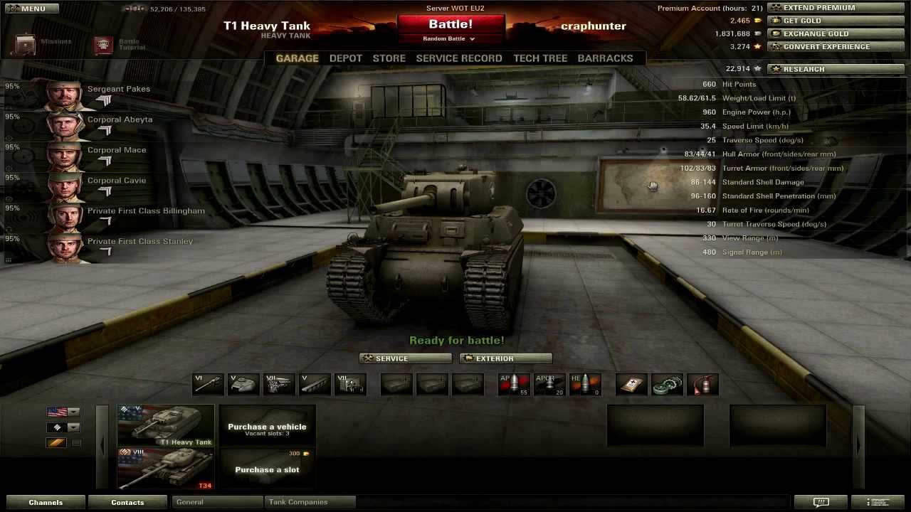 World of tanks T1 Heavy review - YouTube