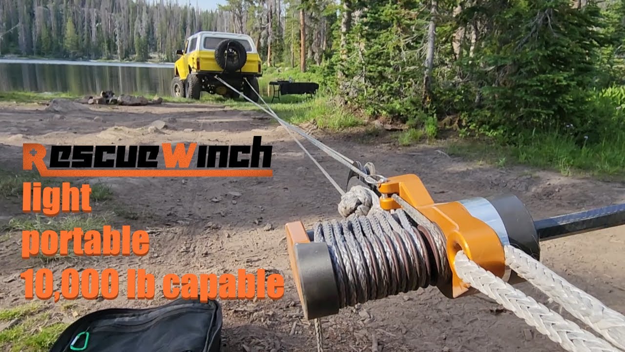RescueWinch demo - We used it on the Rubicon trail!! - YouTube