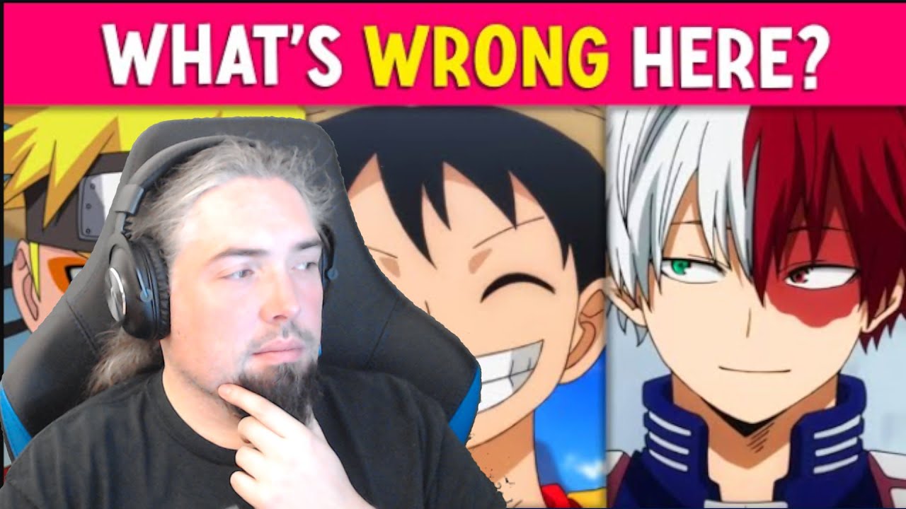 Can I spot what's wrong with these Anime Characters? - YouTube