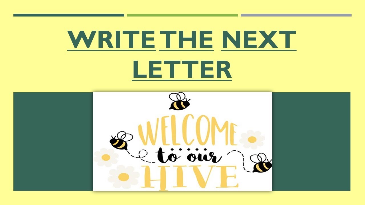 Write the Next Letter | Capital Alphabets A to Z | English - YouTube