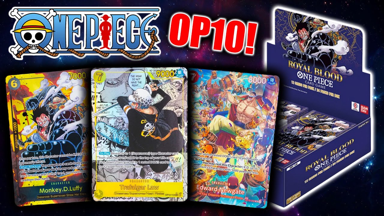 One Piece Card Game OP10 Royal Blood Booster Box Opening - YouTube
