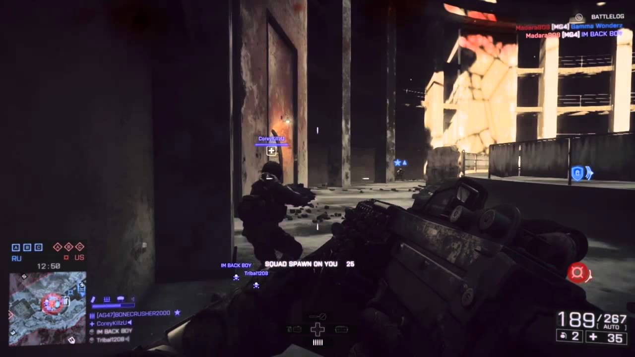 BF4 M249 Multi Kill - YouTube