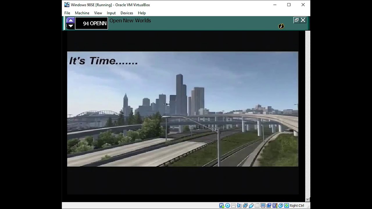WebTV Viewer In Action (VBox+Win98) - YouTube
