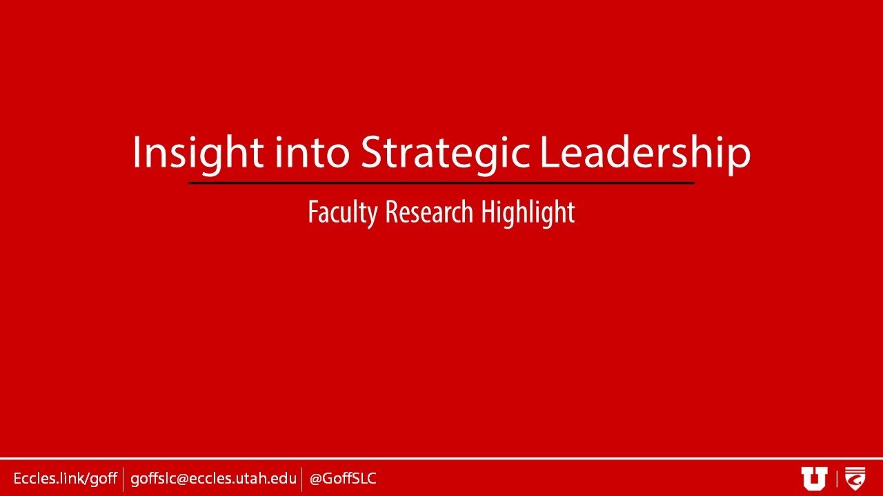 Goff Faculty Affiliate Research Highlight: Amplifying Colleagues ...