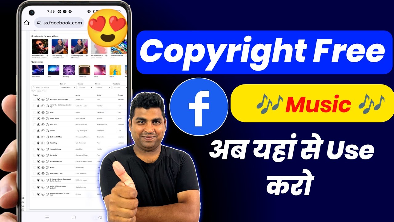 Copyright free Music on Facebook | Facebook copyright free music | no ...