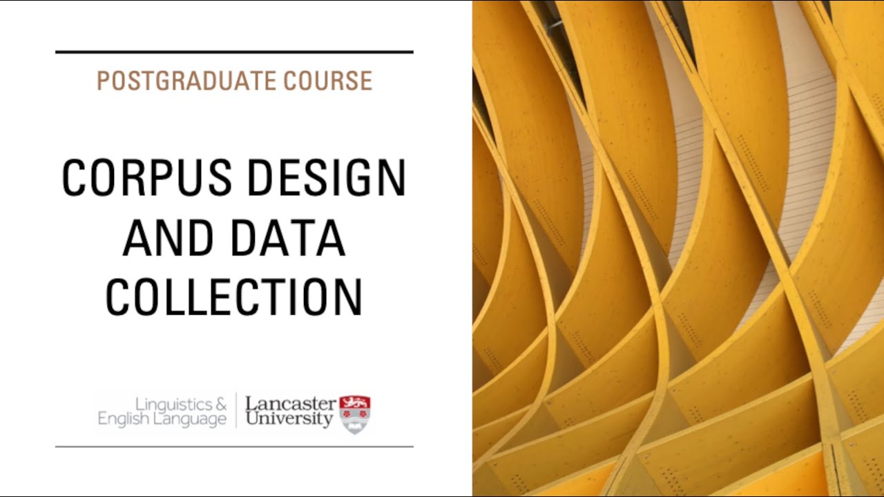Postgraduate course "Corpus Design and Data Collection" - YouTube