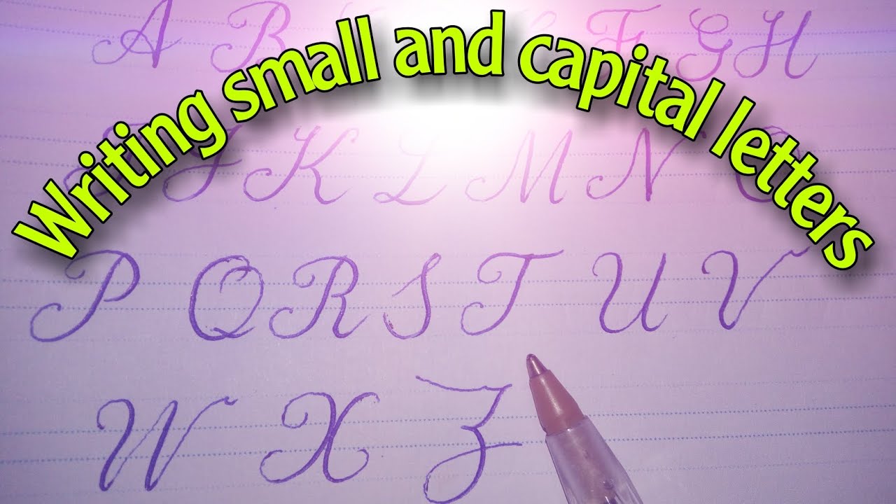 Writing small and capital letters for beginners - YouTube