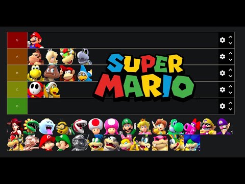 Super Mario Characters Tier List - YouTube