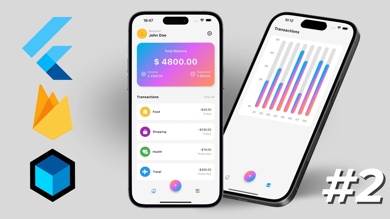 💰📱 Expense Tracker App 2 Flutter Firebase Bloc Youtube