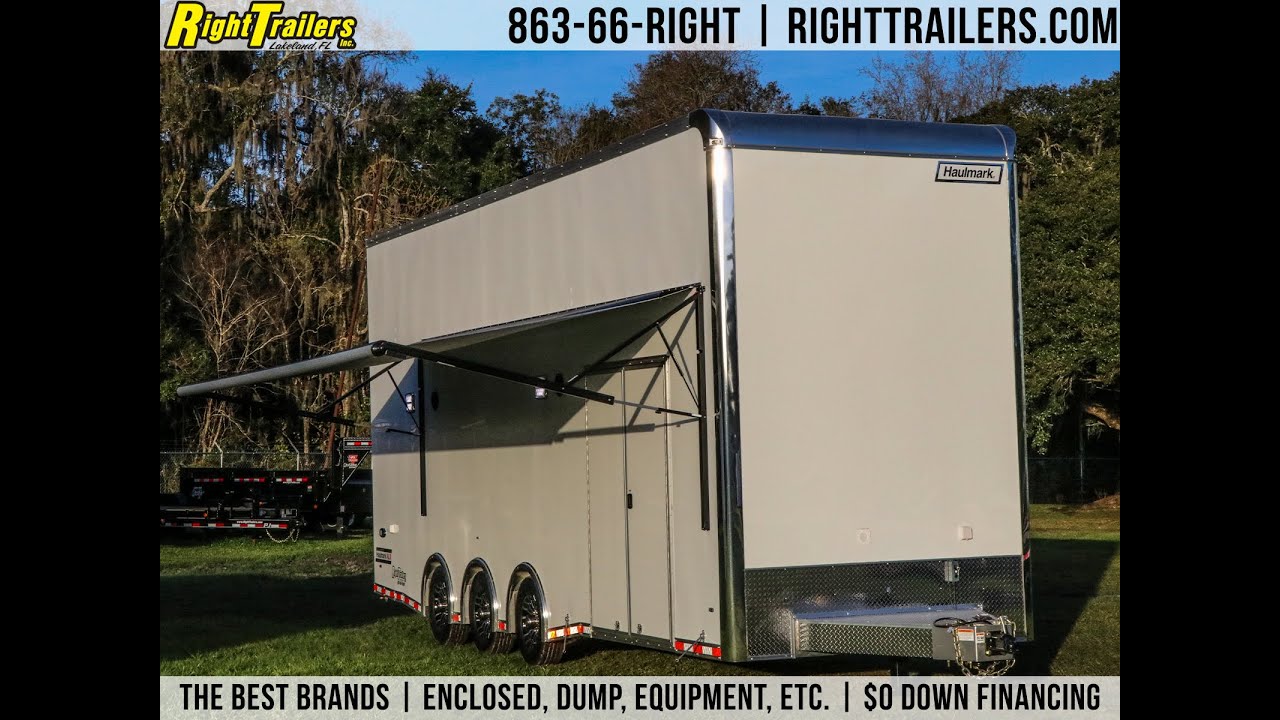 8.5 X 28 Haulmark Stacker I Enclosed Racing Trailer (Stock # 00758 ...