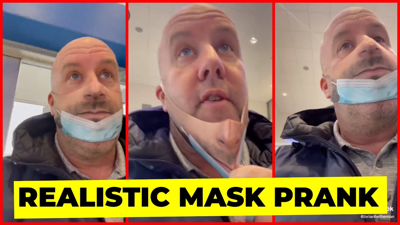 Man Pranks People by Wearing Realistic-Looking Face Mask | This guy's ...
