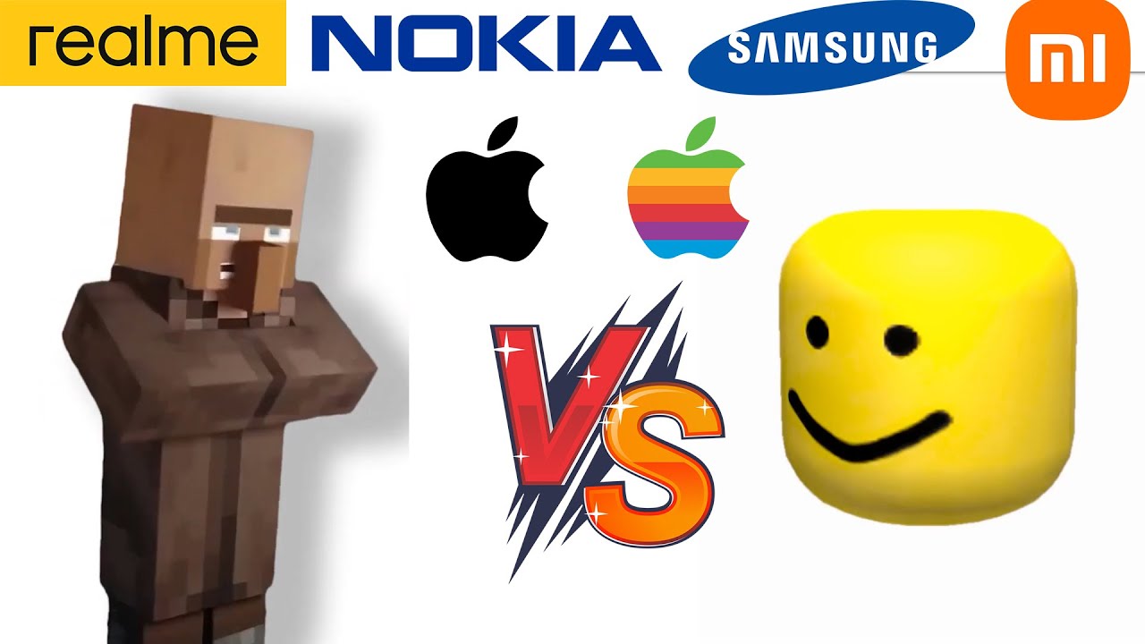 Minecraft Villager VS ROBLOX OOF but famous phone ringtones - YouTube