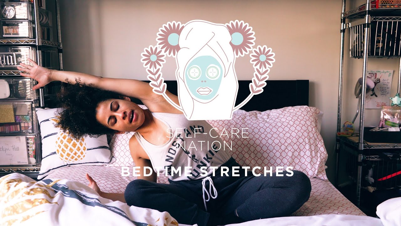Relaxing bedtime stretches from Alicia Archer | Self-Care Nation | Well+Good - YouTube